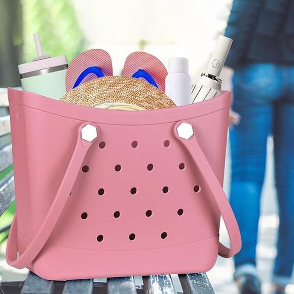 AOPUN | Bags | Large Pink Waterproof Tote Bag With Vent Holes Beach ...